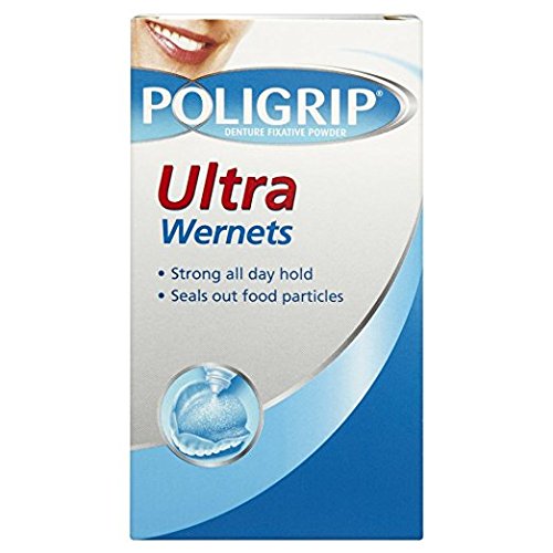 Amazon.com: Polygrip Wernets Ultra Denture Fixative Powder, 40 g, Pack ...