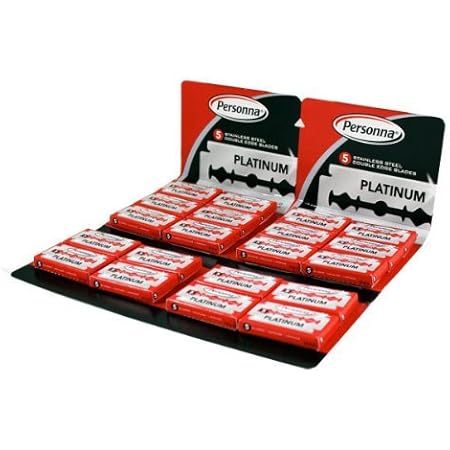 Amazon.com: Personna Double Edge Razor Blades in White Wrapper 100 ...