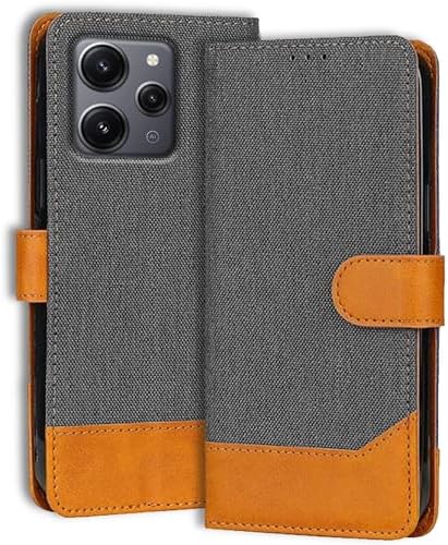 Ubros Network Redmi 12 5G / Mi 12 Flip Back Cover Case | Denim Fabric ...