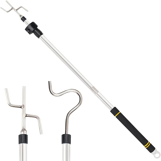 Amazon.com: Greeily Clothes Hanger Reaching Hook, High Reach Garment ...