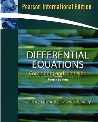 Differential Equations Computing and Modeling, 4th Edition ...