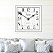 Amazon.com: Waytham White Wall Clock | Ultra Quiet Quartz Mechanism ...