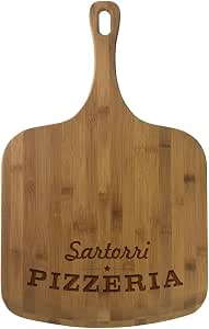 Amazon.com: Personalized Bamboo Pizza Peel, Family Pizzeria, Measures ...