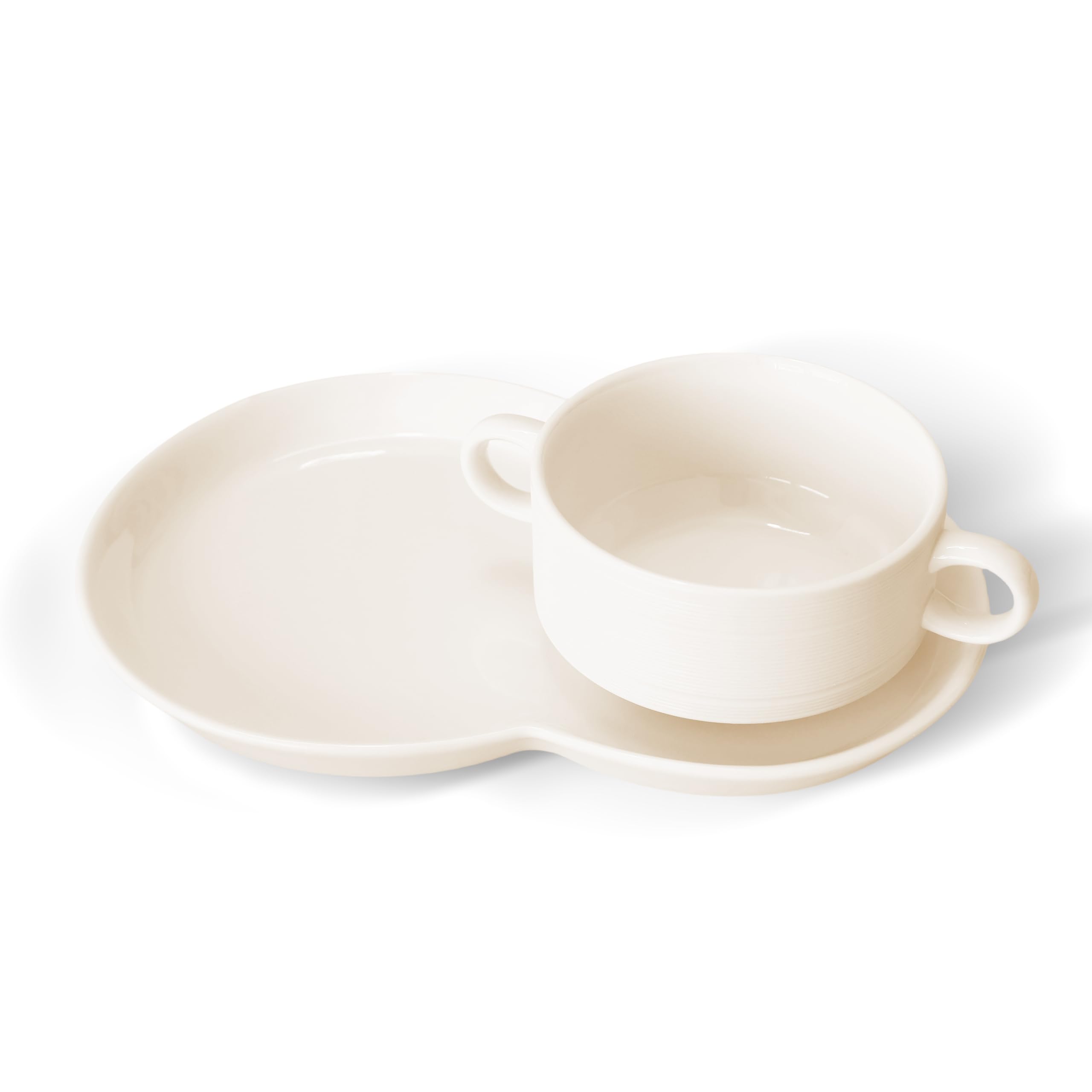 Amazon.com: Soup and Sandwich Plate Combo – Ceramic Soup and Cracker ...