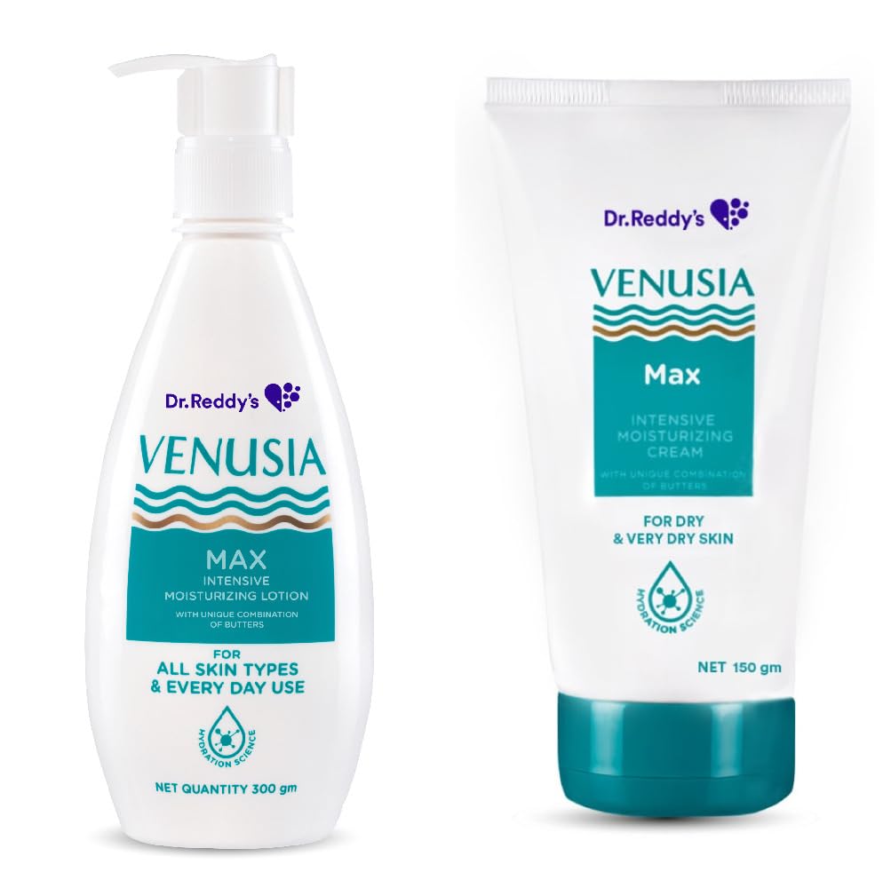 Dr. Reddy’s Venusia Max Combo of Cream 150g & Lotion 300g|Intensive ...