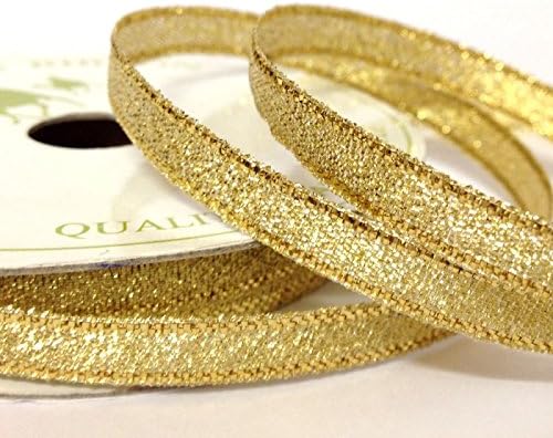 5 m lazo de color Dorado Metálico 6 mm de ancho. Lazo decorativo. Ideal ...