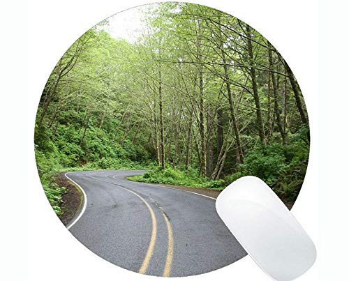 LAMS Round Mouse Pad Personalized,Road Themes Personalized Rectangle ...