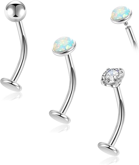 Amazon.com: Floating Titanium Belly Button Ring Hypoallergenic G23 ...