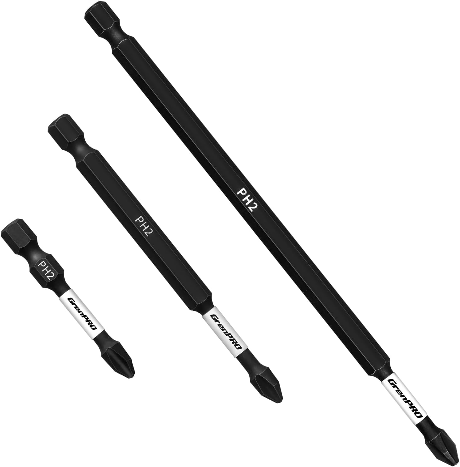 Amazon.com: GRENPRO Screwdriving Power Bits PH2-2IN+3.5IN+6IN 3pcs ...
