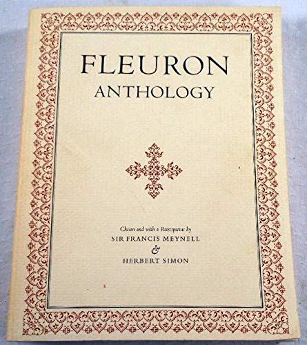 The Fleuron Anthology: Meynell, Francis, Simon, Herbert: 9780879232870 ...