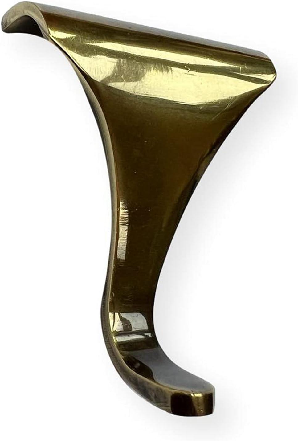 Polished Brass Picture Rail Hook 2 Inches / 50mm | Victorian Fittings ...