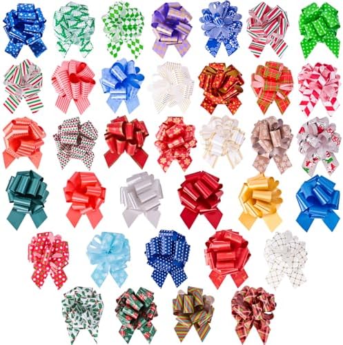 Amazon.com: VGOODALL 20PCS Christmas Pull Bows, Christmas Gift Bows 5 ...