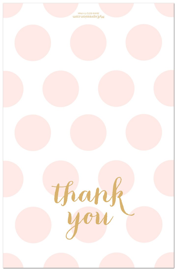 Pink And Gold Polka Dots