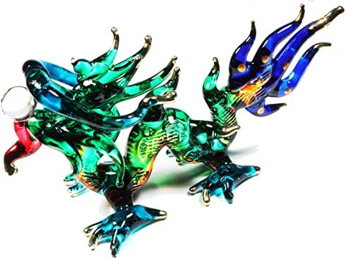 Amazon.com: Mr_air_thai_Glass_Blown Tiny 3¼" Green Blue Red Chinese ...