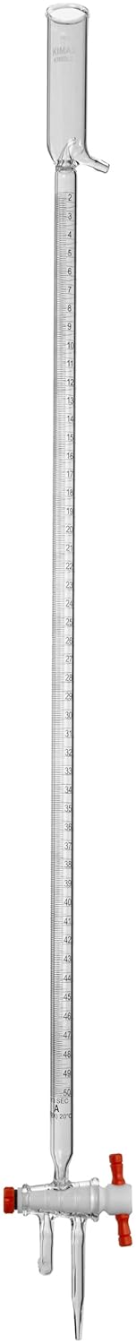 Kimble 17054F-50 50mL Class A Automatic Burette, with 3-Way PTFE ...