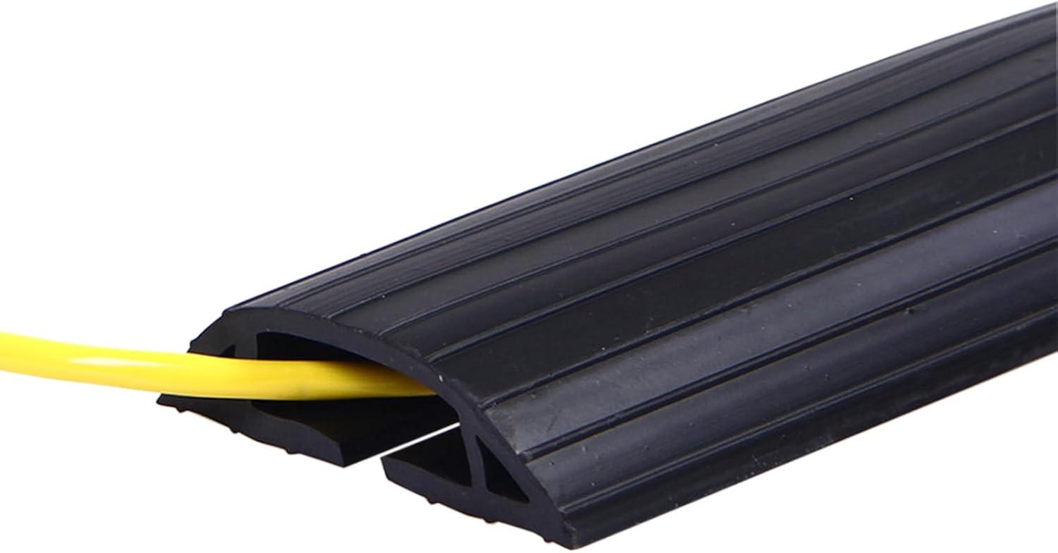 Amazon.com: 4ft Floor Cable Cover Heavy Duty PVC Cord Cover Wire Cover ...