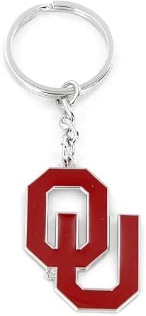 Amazon.com: aminco Oklahoma Sooners Team Logo Keychain, Red : Sports ...