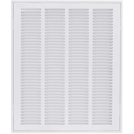 EZ-FLO 61631 Solid Steel Return Air Grille, 16 in. x 20 in, White ...