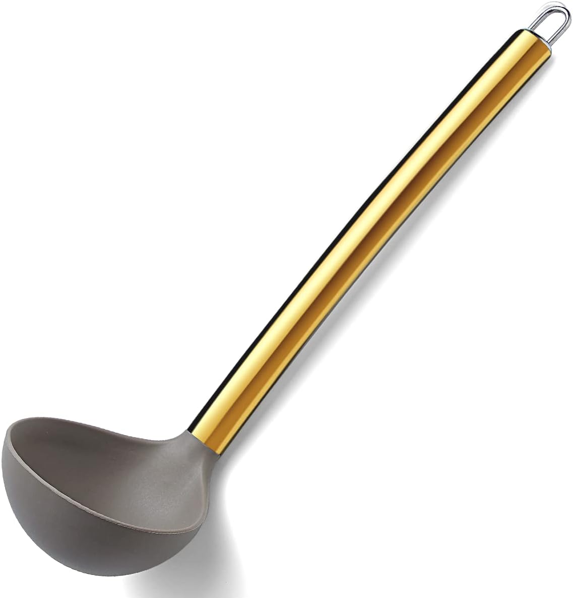Amazon.com: Gold Ladle, Berglander Non-stick Silicone Kitchen Ladle ...