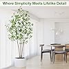 Amazon.com: Keeplush 7ft Artificial Ficus Tree with Heart-Shaped Leaves ...