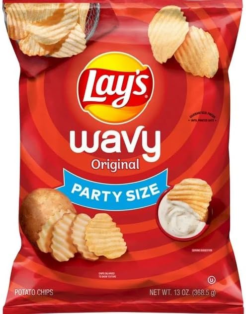 Amazon.com: Lay's Potato Chips, Wavy, 13 Oz