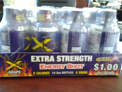 Amazon.com : Stacker 2 Extra Strength Energy Shot Grape Flavor by ...