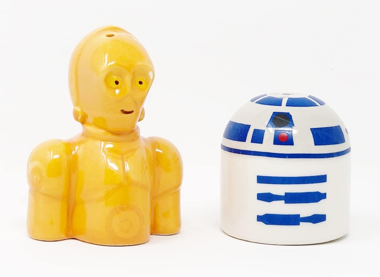 Amazon.com: Star Wars Droid Salt and Pepper Shakers - Ceramic R2-D2 and ...