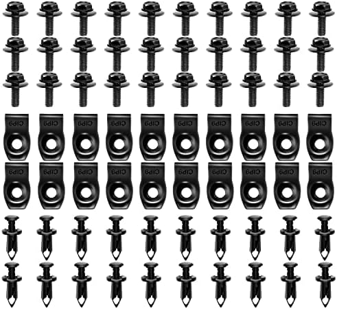 IboXq 70PCS Fastener Rivet Clips, Splash Shield Guard Body Bolts Engine ...
