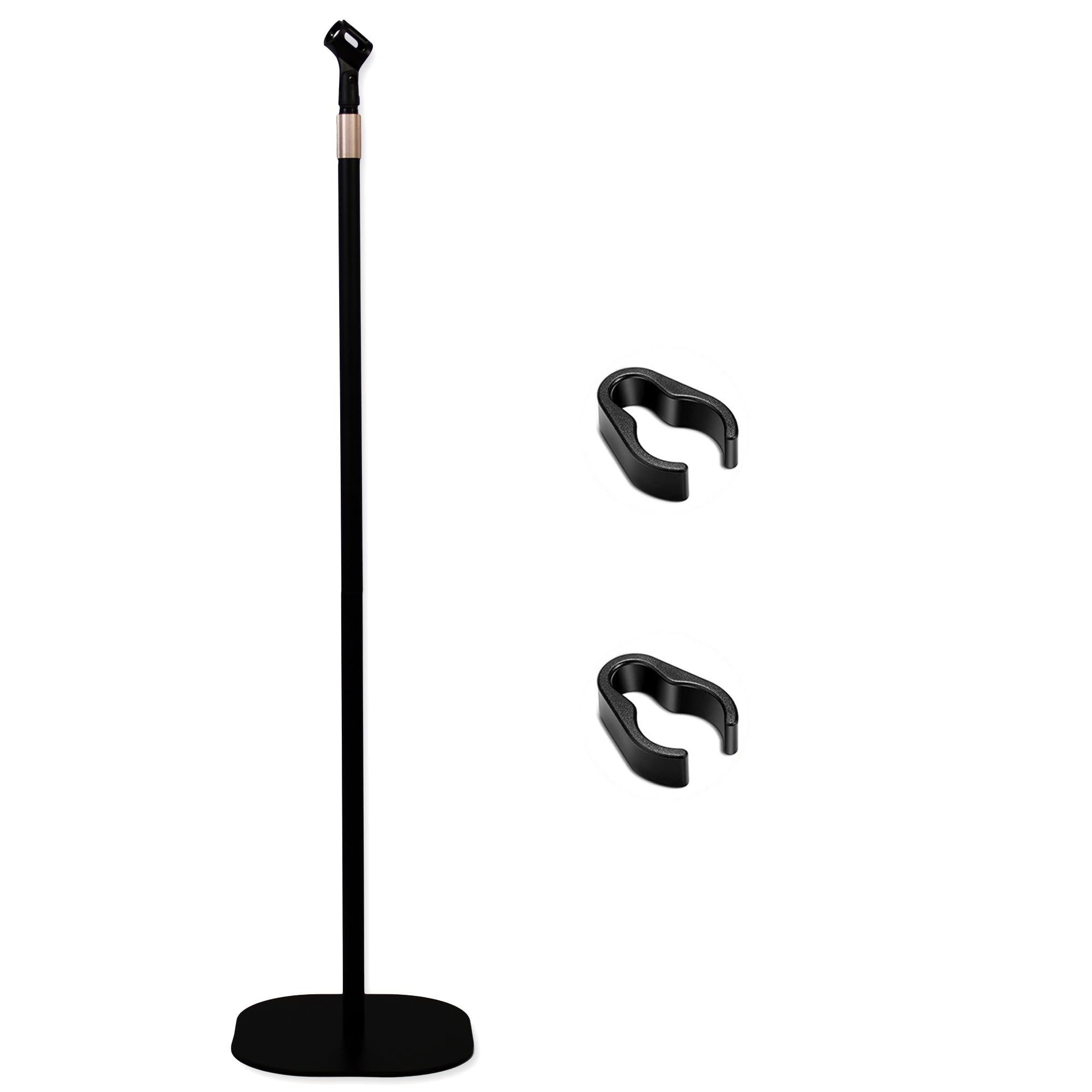 Amazon.com: Microphone Stands Floor Mic Stand with 2 Pcs Mic Cable ...