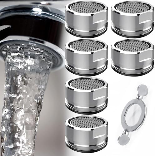 6Pcs 24mm Tap Aerators with 1Pcs Faucet Outer Wire Filter Aerator ...