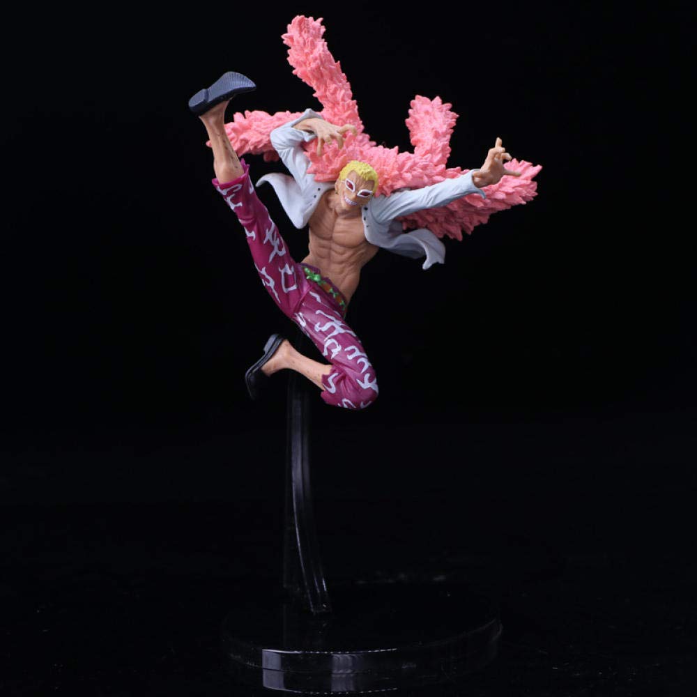 Buy URPRU Anime OP Donquixote Doflamingo Jumping VS Luffy PVC Action ...