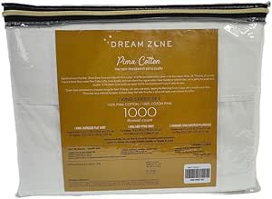 Amazon.com: Dream Zone 1000 Thread Count Pima Cotton King Sheet Set in ...