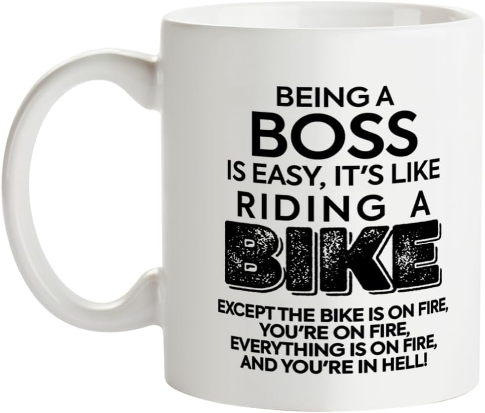 Amazon.com: Fatbaby Funny Coffee Mug Gifts for Boss,Being A Boss Is ...