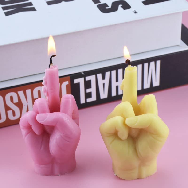 Snapklik.com : 3D Hand Shaped Silicone Mold For Candle Making, Gesture ...