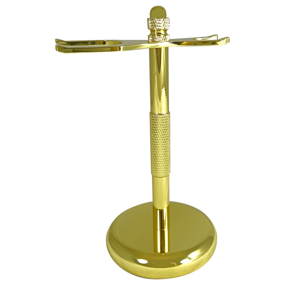 Amazon.com: Barbero Deluxe Razor and Brush Stand, Gold Color : Beauty ...