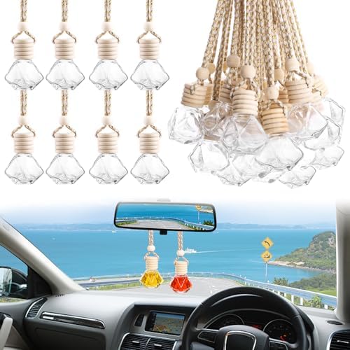 Amazon.com: 50 Pcs Car Essential Oil Hanging Bottle Empty Car Air ...