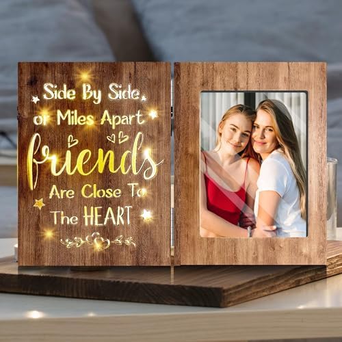 Bestie Light Up Photo Frame for Friends: 6x4 Inch Best Friend Christmas ...