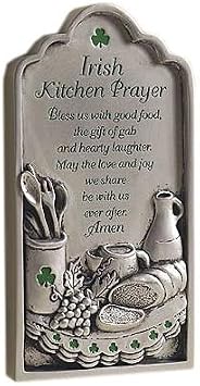 Amazon.com: Elysian Gift Shop Irish Kitchen Blessing Raised Silver ...