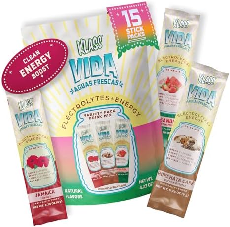 Amazon.com: KLASS VIDA Energy Hydration Packets | Variety Pack Hibiscus ...