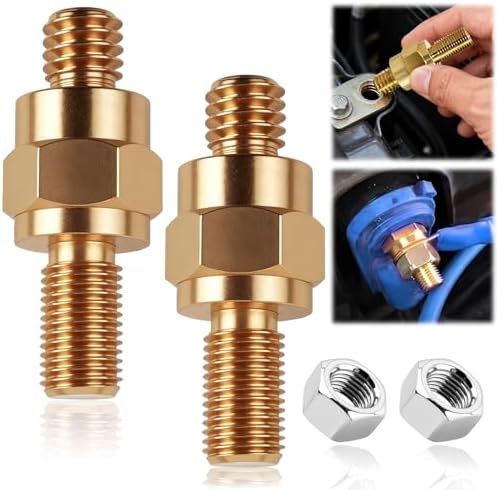 Amazon.com: Side Post Battery Terminal Bolt 2 Set 3/8"-16&3/8"-24 Brass ...