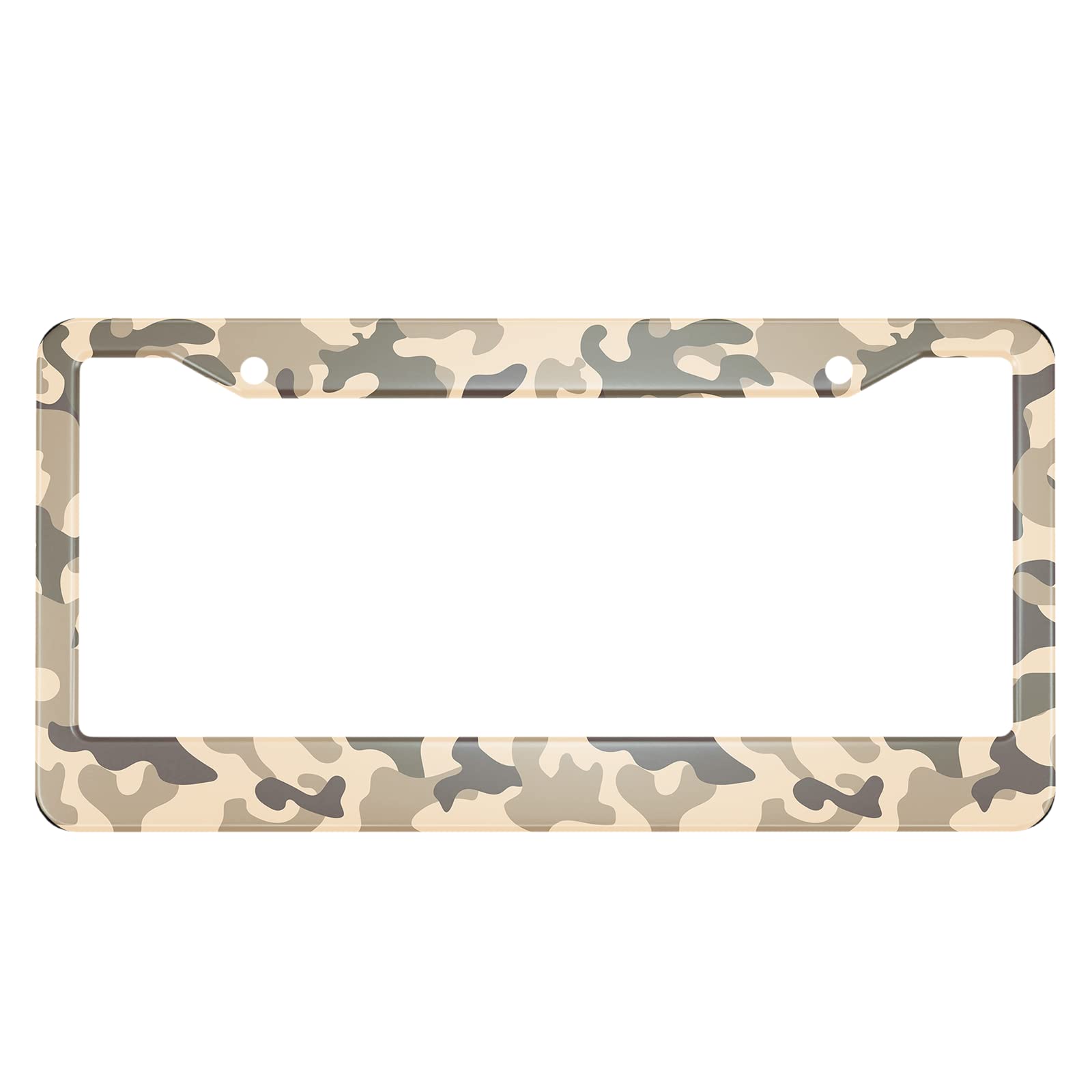 Amazon.com: HOSNYE Camouflage License Plate Frame Woodland Style Brown ...