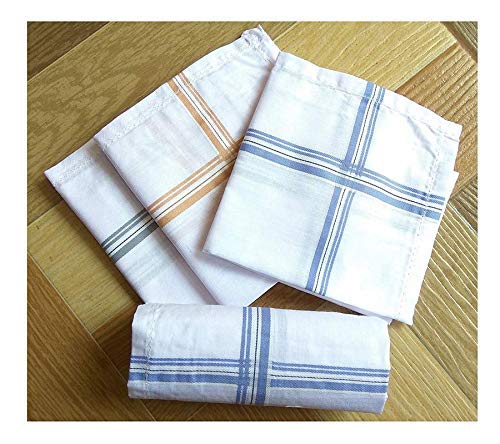 Buy GRH White subtle colour 100% Cotton Handkerchief For Men at Amazon.in