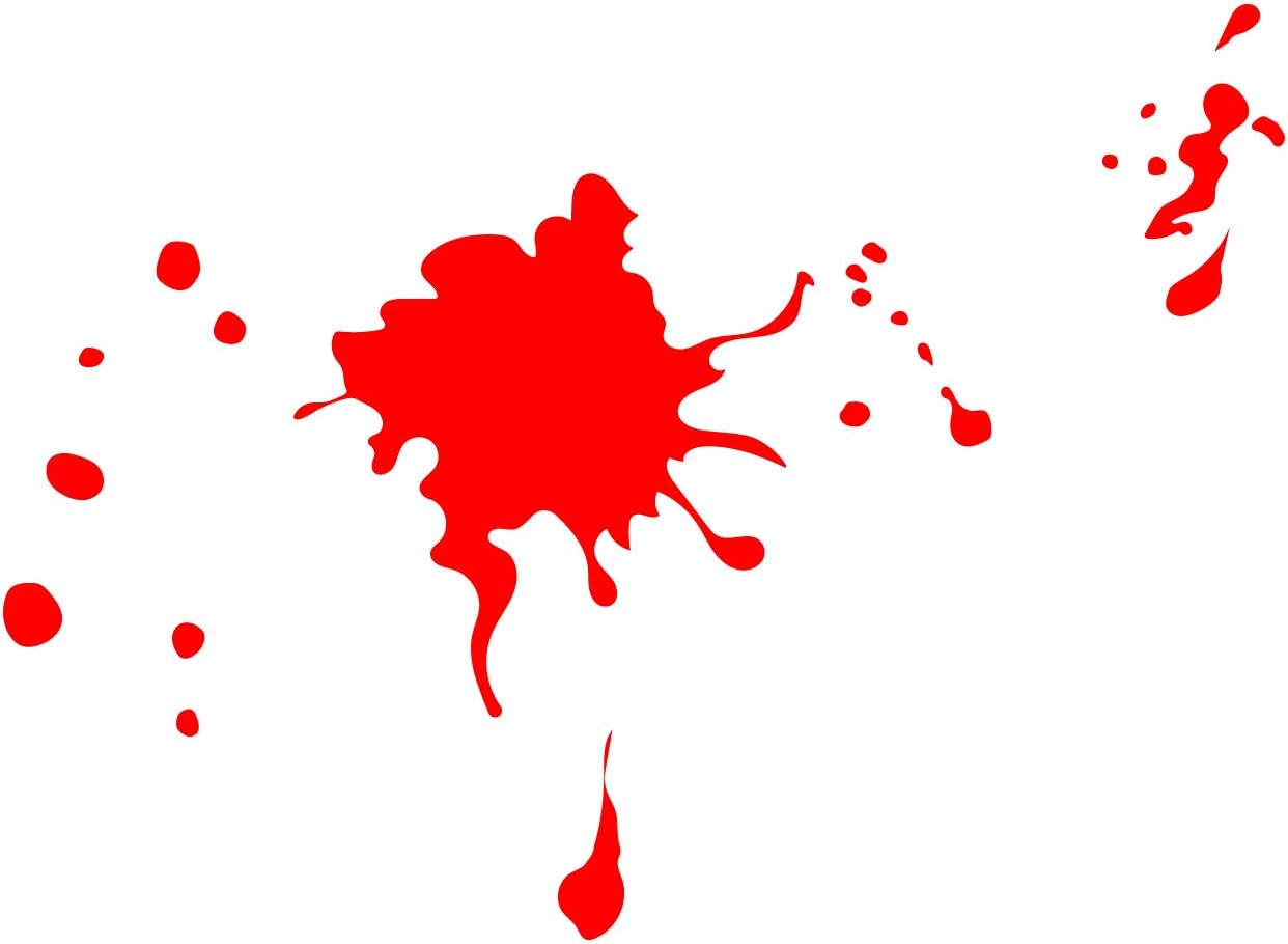 Amazon.com: Vinyl Wall Art Decal - Blood Splatter - from 1" to 23" Each ...