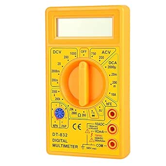 DT832 Digital Multimeter with Buzzer - Various Function Ranges and ...