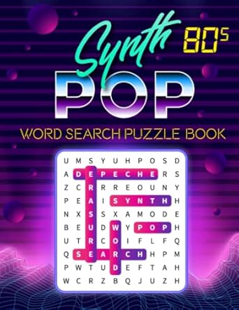 Synth Pop 80s Word Search Puzzle Book: Large Print Puzzle Book ...