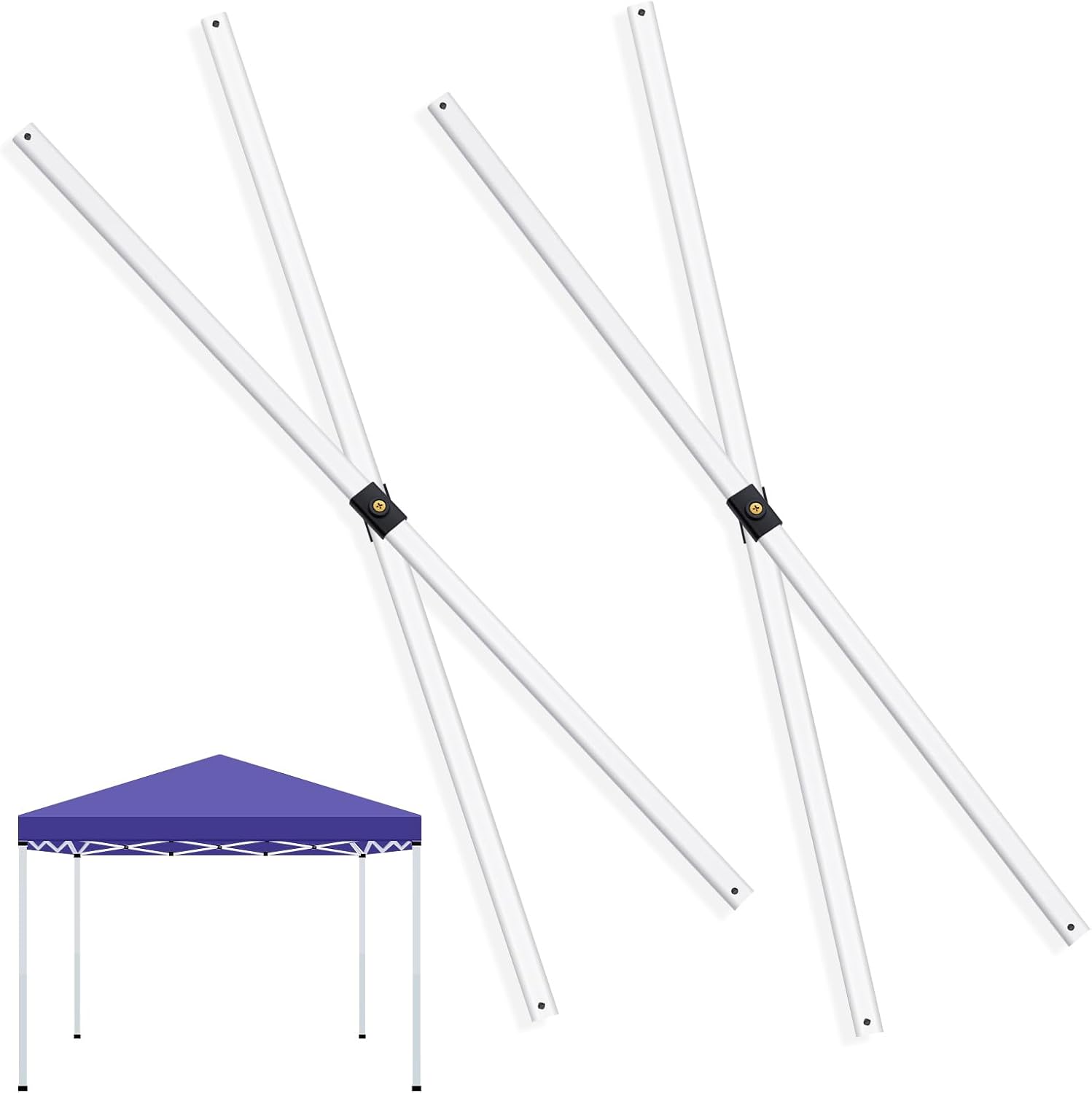 Amazon.com : Yaocom 2 Pcs 10' x 10' Canopy Side Truss Bars Replacement ...