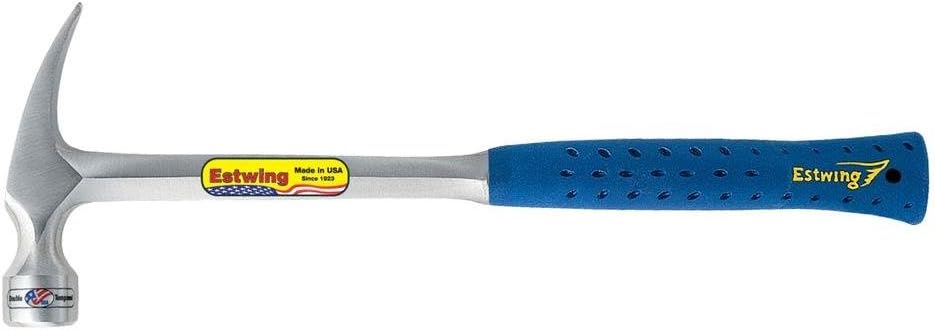 Estwing E3-12S Rip Hammer, Smooth Face, 12-Ounce, Vinyl Shock Reduction ...