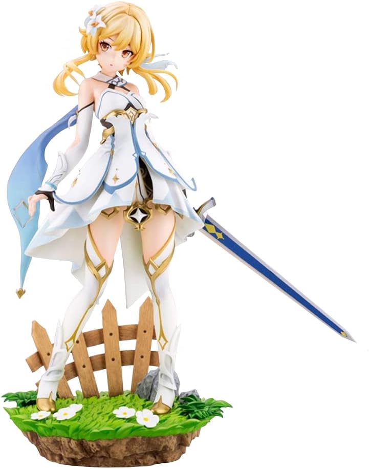 Amazon.com: YLQANONG Lumine Figures, Game Cartoon Aether/Barbara Figure ...