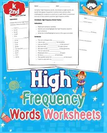 High Frequency Words Worksheets Grade K-2nd: Elevate literacy skills ...