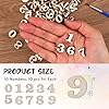 Amazon.com: 0.6 Inch 100 PCS Natural Wooden Numbers, 0-9 Unfinished ...